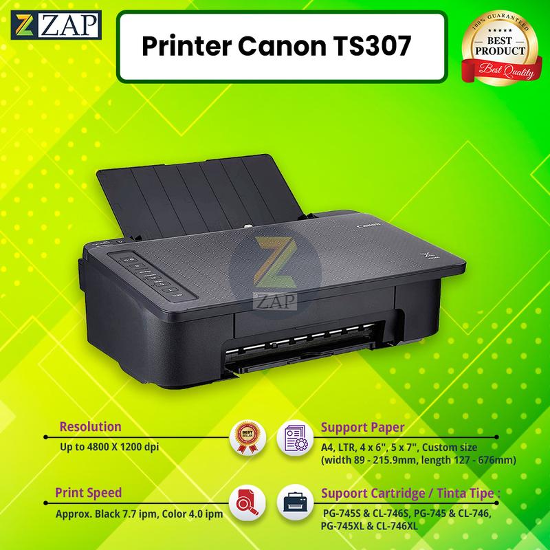 Printer Canon PIXMA Ts307 Ts 307 Print Copy Wireless Direct BKN IP2770 ...