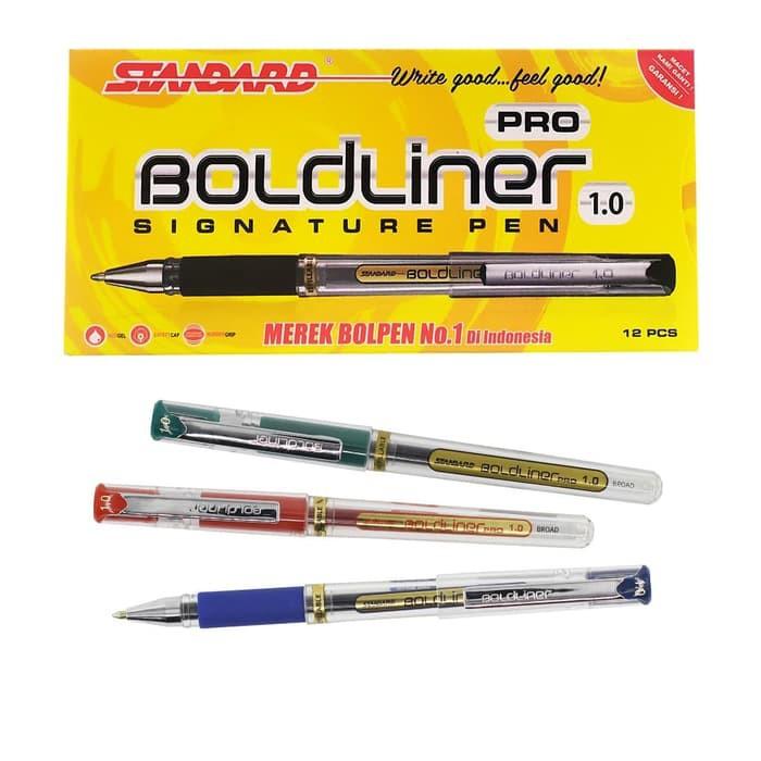 Signature Pen STANDARD Boldliner Pro 1.0 mm Pulpen Tanda Tangan - Shop ...