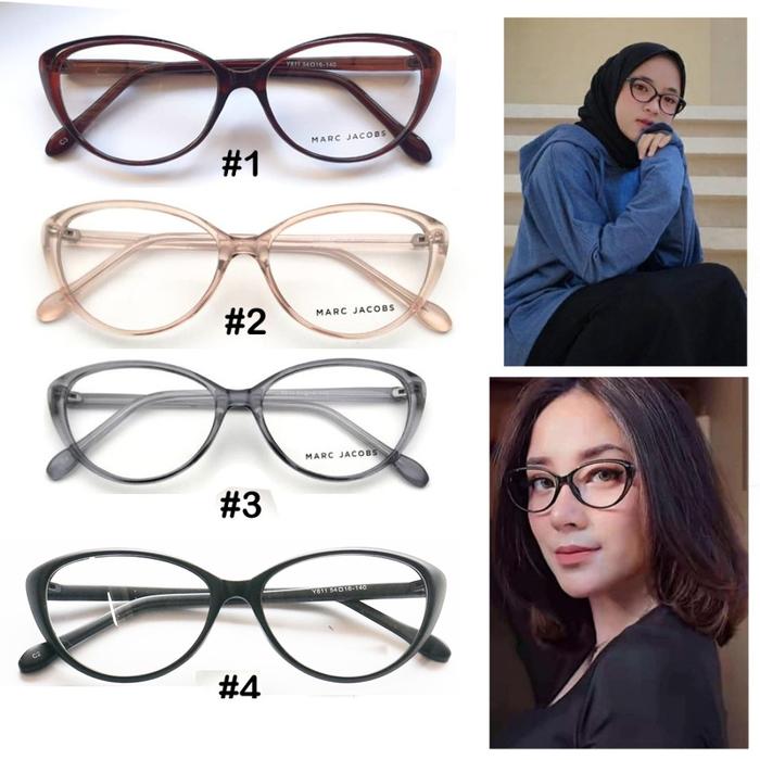 Jual Kacamata Minus, Frame Kacamata Cat Eye MJ Wanita, Baca, Anti ...