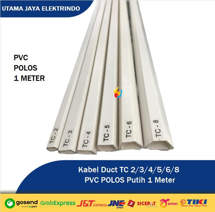Kabel Duct / Pelindung kabel TC 3 Putih 1Mtr PVC POLOS - MURAH - Shop ...
