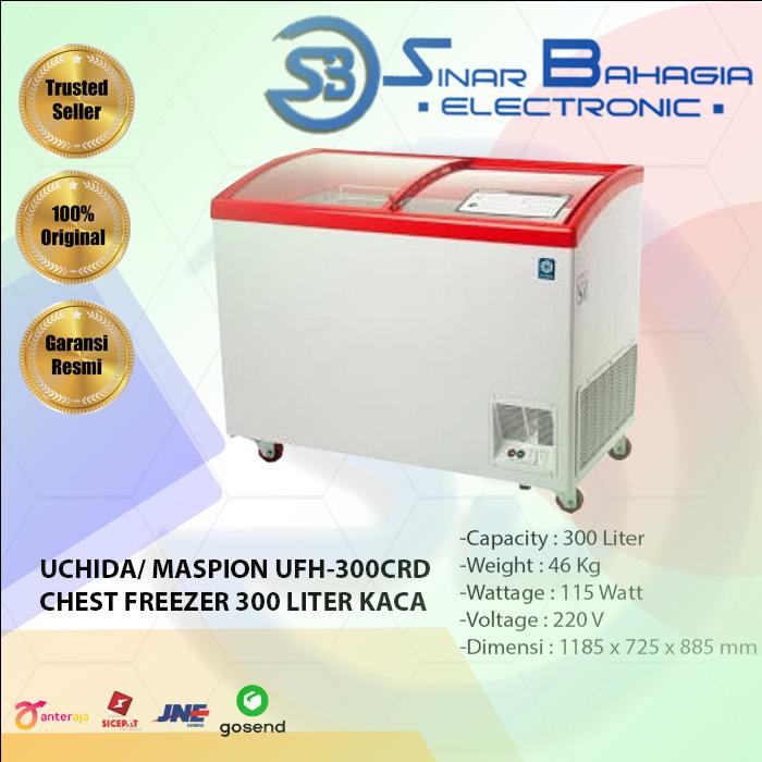 UCHIDA/ MASPION UFH-300CRD CHEST FREEZER 300 LITER KACA (NEW) - Shop ...