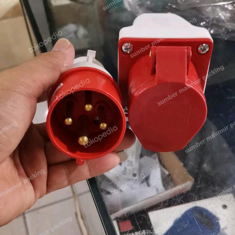 plug socket legran 3phase 32amp 380v 4pin - Shop | Tokopedia