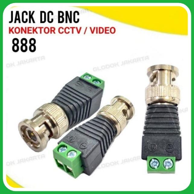 Jack DC BNC Balun Konektor CCTV / Video UTP - Shop | Tokopedia