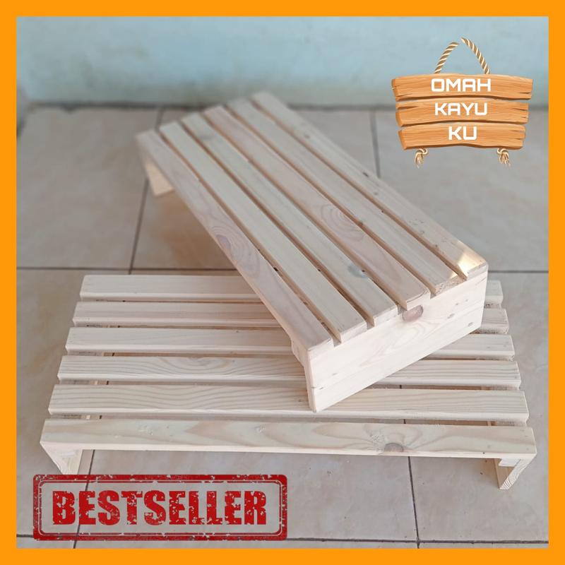 Stand meja monitor kayu Alas monitor komputer Alas laptop Alas TV ...