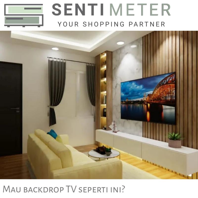 BACKDROP TV MINIMALIS COSTUM MULTIPLEX, Costumer Furniture Set - Shop ...