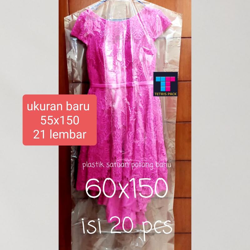 plastik laundry gaun/gamis potongan bahu 60x150 isi 20 - Shop | Tokopedia