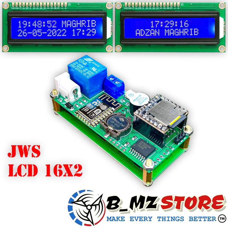 Kontroller - Controller JWS LCD 16x2 Wifi - Jam Sholat Mp3 - Shop ...