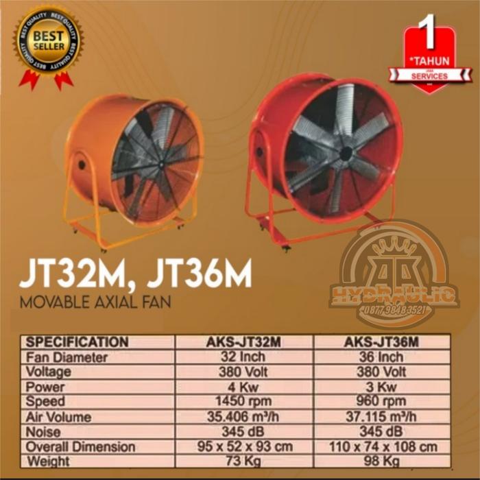 Jual Axial Fan Portable Ventilator Blower Kipas / Movable Axial Fan ...