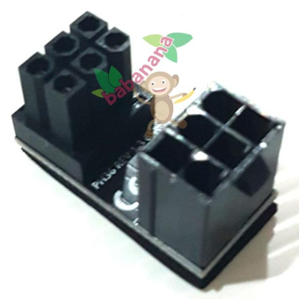 Jual PCIE 6 pin vga 180 degree adapter elbow siku socket vga 6pin ...
