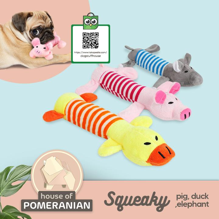 mainan anjing squeaky dog toys / soft plush bunyi - Shop | Tokopedia