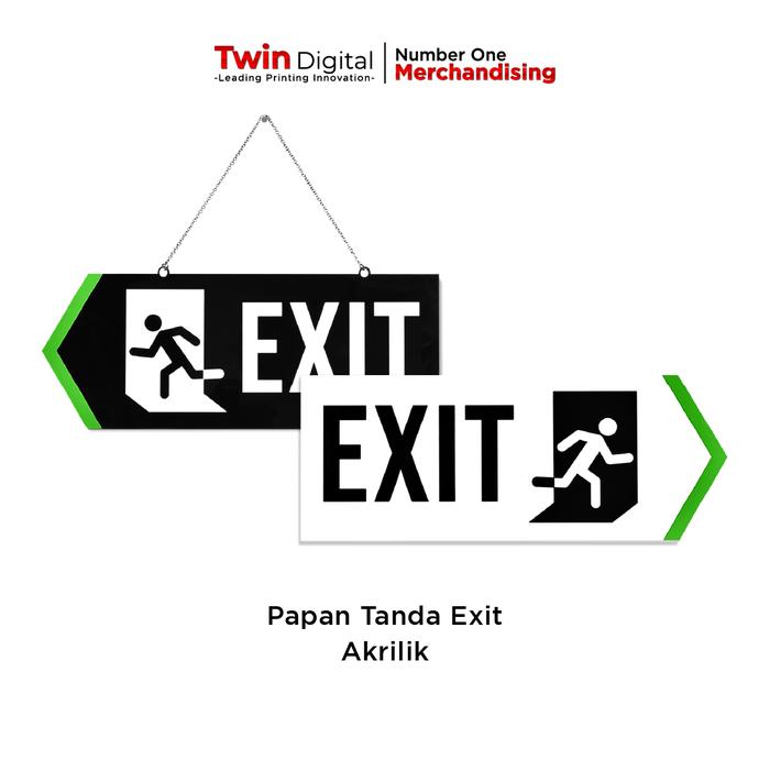 Jual Papan Sign Exit Notice Exit Room Acrylic - Papan Tanda Keluar ...
