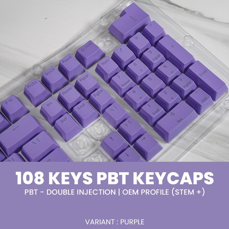 Keycaps 108 PBT - Double Injection - Shop | Tokopedia