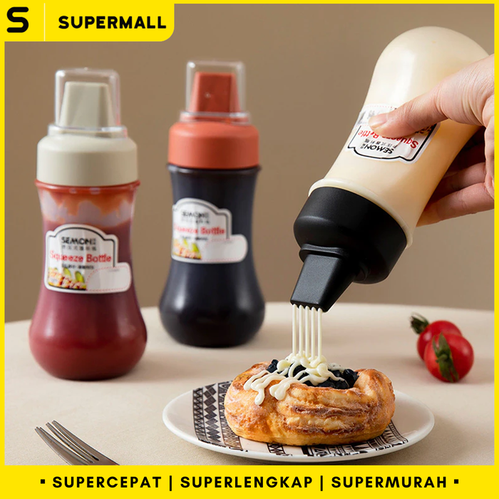 Promo SUPERMALL Botol Saos Sambal Tomat Mayonaise / Tempat Kecap - 5 ...