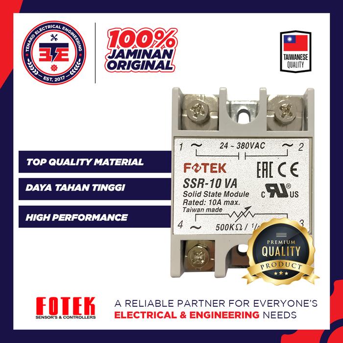 Jual FOTEK SSR-10VA / SSR 10VA Solid State Relay Fotek 10 Amper ...