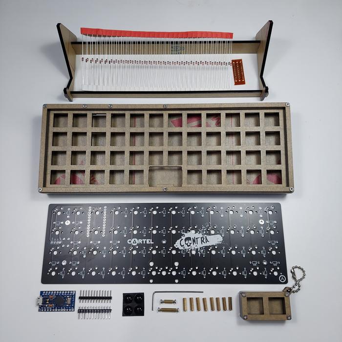 Jual Contra 40% Ortholinear Keyboard Kit - Hitam Satin, Kit - Kota ...