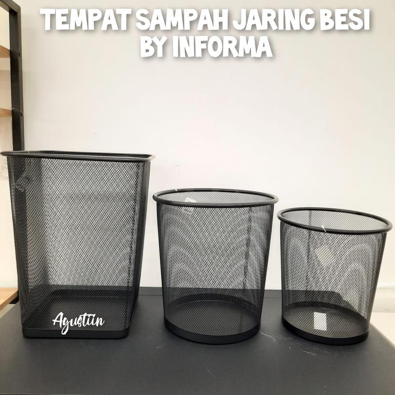 Tempat sampah jaring besi Hitam informa - Shop | Tokopedia