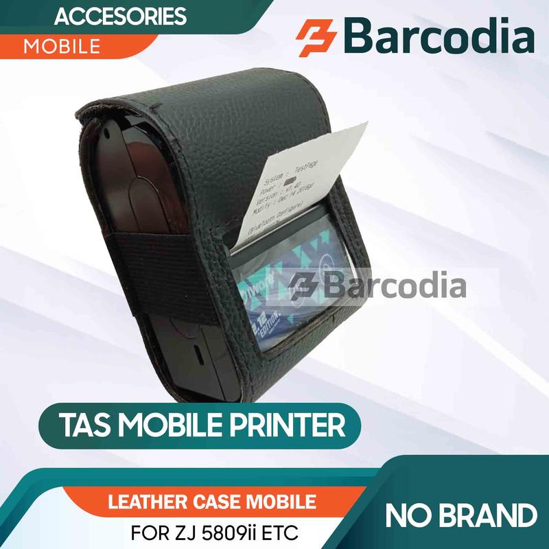 POUCH TAS MOBILE PRINTER PORTABLE 58MM LEATHER KARET KULIT LEATHER CASE ...