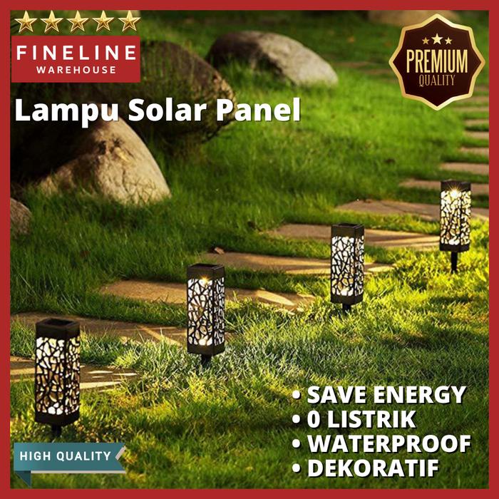 Jual Lampu Solar Panel Tenaga Surya Taman Kebun Hias Tancap Warm White ...