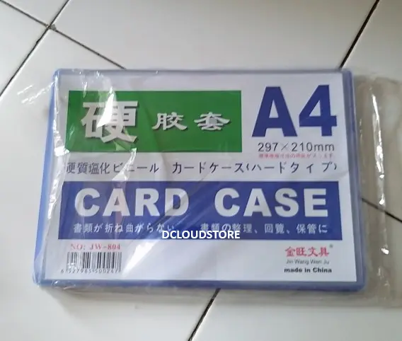 Casing A4 untuk Kertas Menu Sertifikat Tempat Kartu Folder Organizer ...