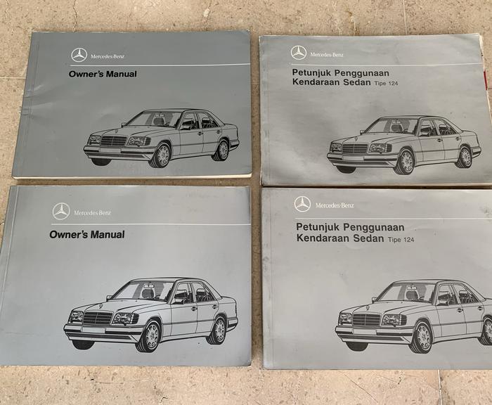 Jual Manual book W124 mercedes benz Eclass buku manual boxer 300E E320 ...