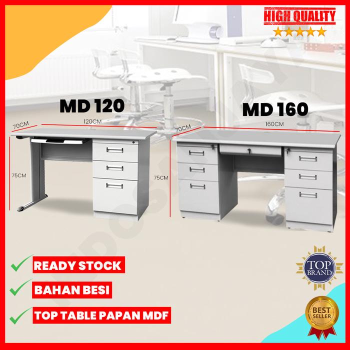 Jual Meja Kantor Besi Meja Tulis Besi - MD120, RAKIT - Kota Bandung ...