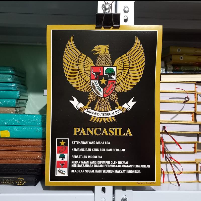 MAINAN POSTER EDUKASI PANCASILA BURUNG GARUDA - FOTO GARUDA PANCA ...