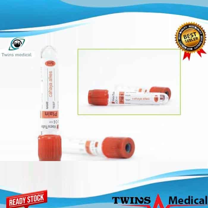 Tabung Vacutainer Plain 5ml Tutup Merah Merk GP | Tab Plain - Shop ...