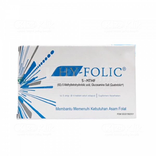 Jual HY-FOLIC BOX ISI 30 TABLET HYFOLIC - Asam Folat - Kota Bandung ...