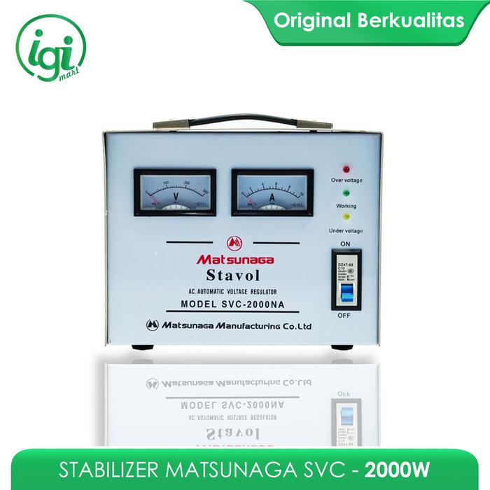 Promo Stavolt SVC 2000W Matsunaga / Stabilizer SVC 2000VA MTS / 2000 ...