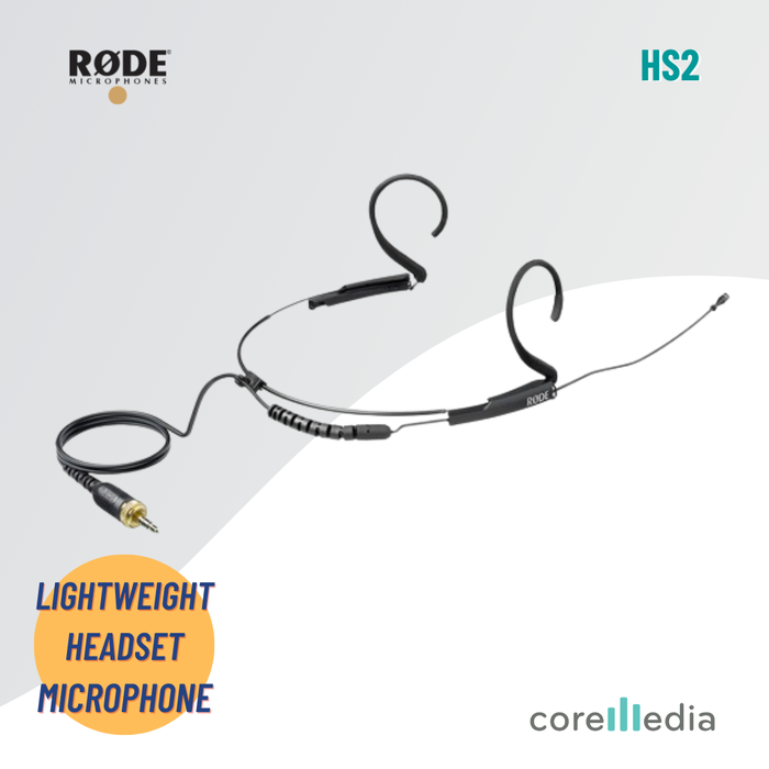 Jual Rode HS2 Lightweight Headset Microphone Black / Large HS 2 ...
