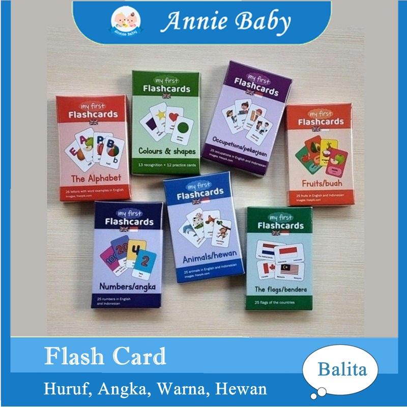 Flash Card Mainan Edukasi Anak Seri Huruf, Angka, Warna, Bentuk, - Shop ...
