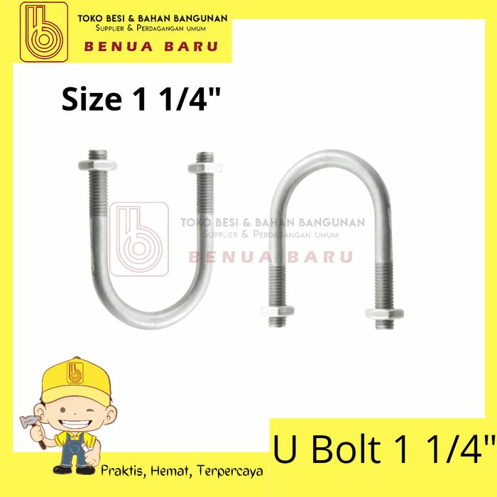 Jual Klem Pipa U bolt 1 1/4" / Baut U Bolt 1 1/4" / Klem Pipa 1 1/4 ...