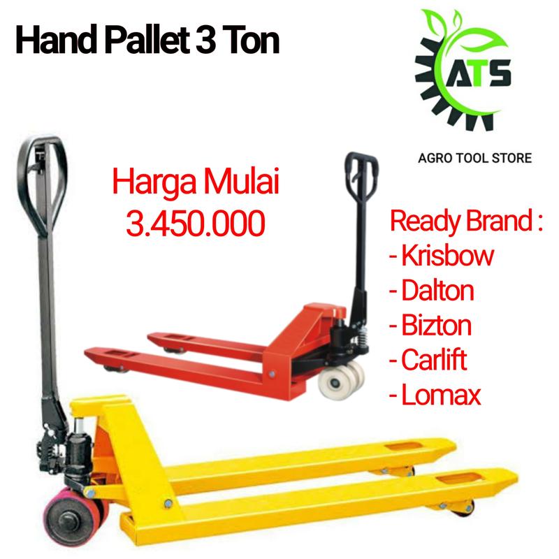 Hand Pallet 3Ton Krisbow Car Lift Dalton 3 Ton Alat Angkut Barang ...
