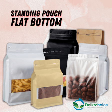 Jual STANDING POUCH KEMASAN FLAT BOTTOM VARIAN - BUNGKUS SNACK KOPI ...