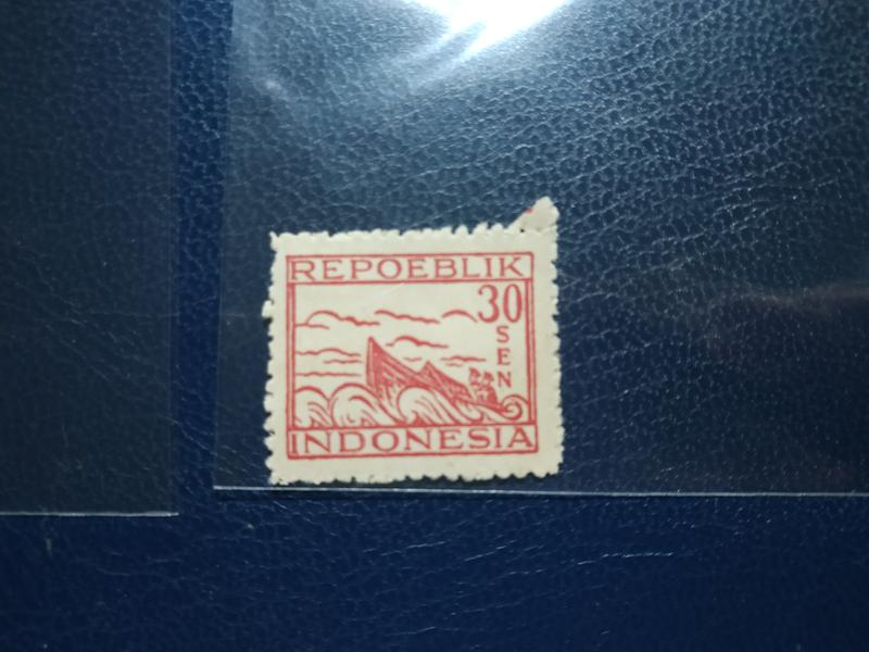 Prangko Indonesia - Prangko Revolusi Revo 30 sen 1946 mint - Shop ...