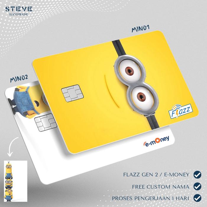 Jual Flazz Gen 2 Emoney Mandiri Custom Minions FG2006 EM2101 - MIN02 ...