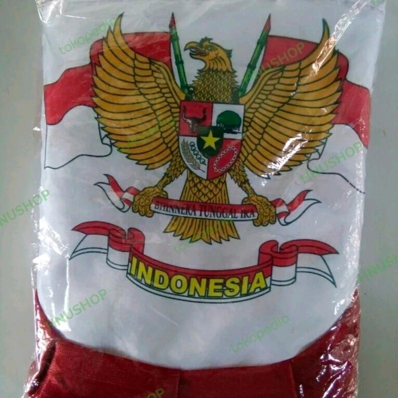 Bendera Umbul Umbul Merah Putih Motif Garuda Bergelombang Murah - Shop ...