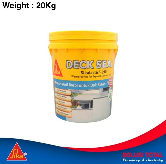 Jual Sikalastic Deck Seal 590 Pelapis Anti Bocor Dak Beton 20Kg - Abu ...