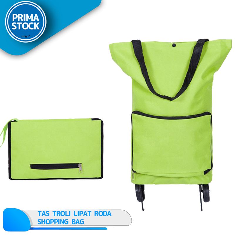 TAS TROLI BELANJA LIPAT RODA TROLLEY SHOPPING BAG FOLDABLE - Shop ...