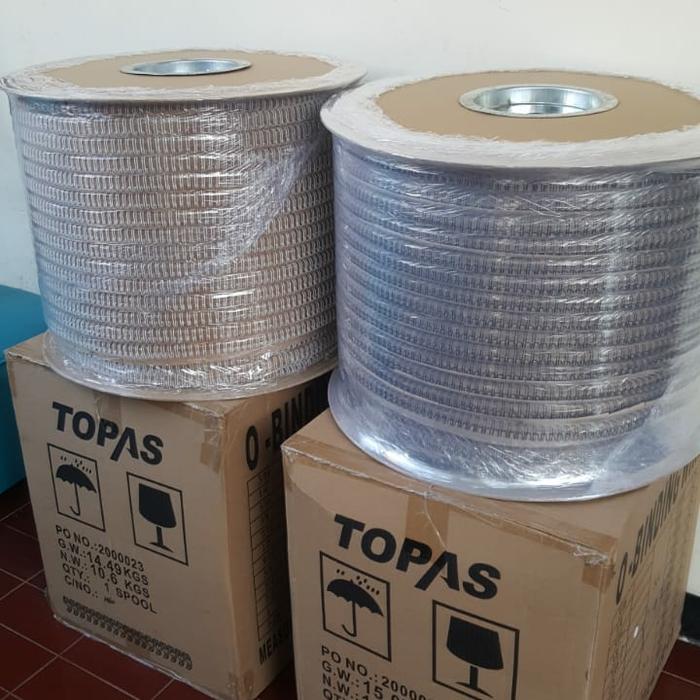 Jual Ring Jilid Kawat 1/4 Roll Spool Pitch 3:1 6mm TOPAS O Binding Wire ...