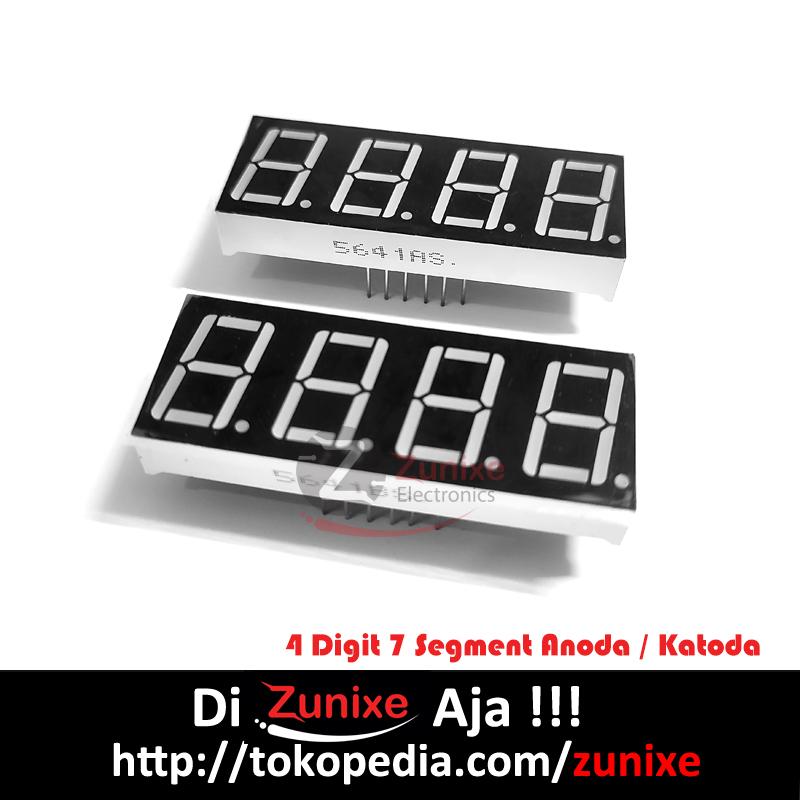 4 Digit bit 7 Segment Display 0,56" 0.56" Common Anoda Cathode - Shop ...