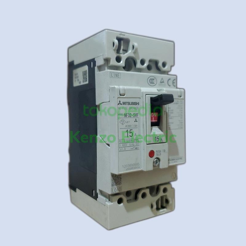 MCCB 3P 15A NF32-SVF MITSUBISHI - Shop | Tokopedia