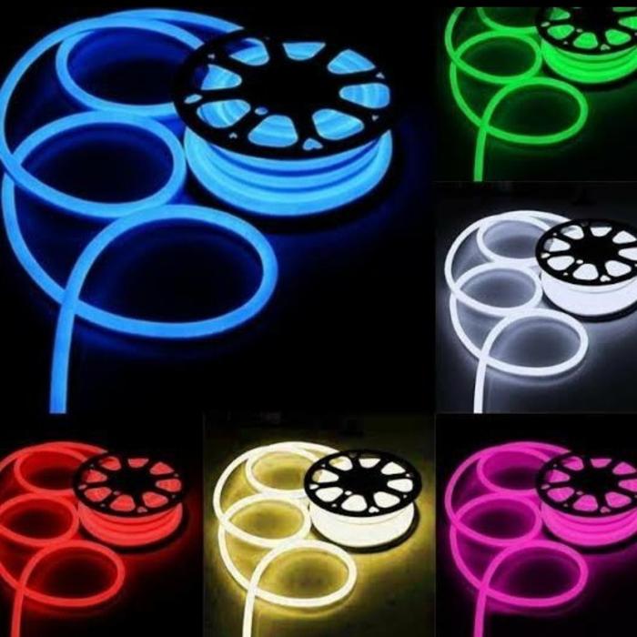 Jual Neon Flex 50m 50 meter led selang huruf outdoor hias reklame lamp ...