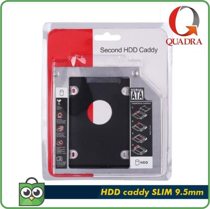 HDD caddy Tipis SSD HDD Caddy Slim 9.5mm SATA DVD Slot (Silver) - Shop ...