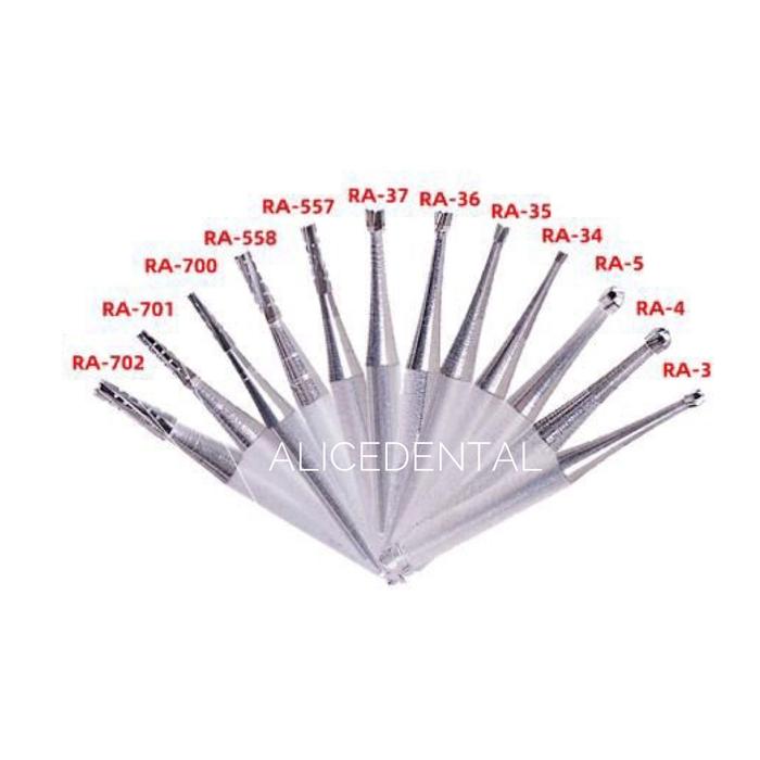 Promo Dental bur metal bulat low speed carbide round bur lowspeed ...