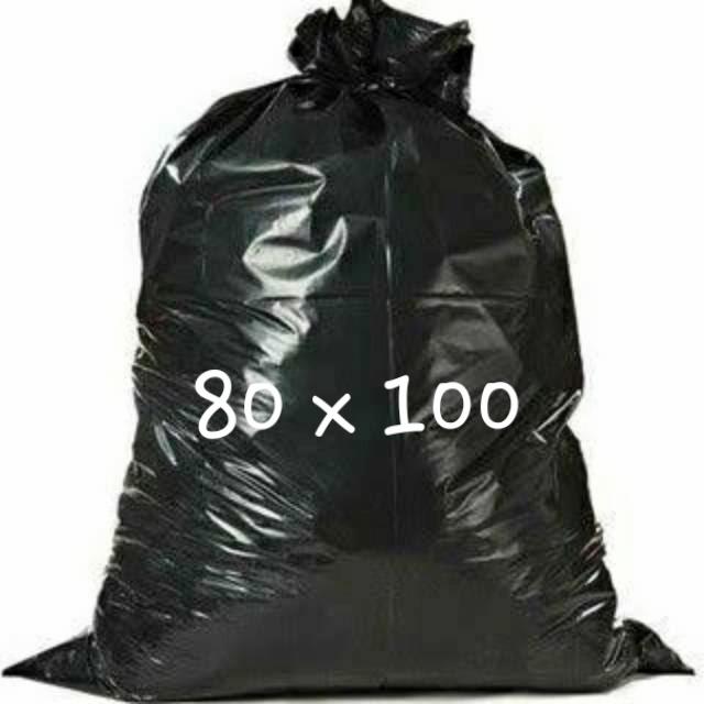 Kantong Sampah Plastik Trash Bag 80x100 cm Hitam / HI Plast Trash ...