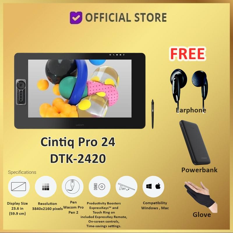 Wacom Cintiq Pro 24 DTK 2420 Drawing Pen Display Monitor DTK2420 - Shop ...