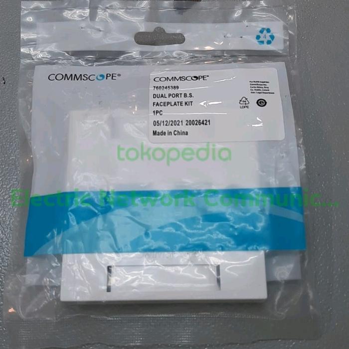 Jual Commscope Faceplate 2 hole / dual Port Original - Jakarta Pusat ...