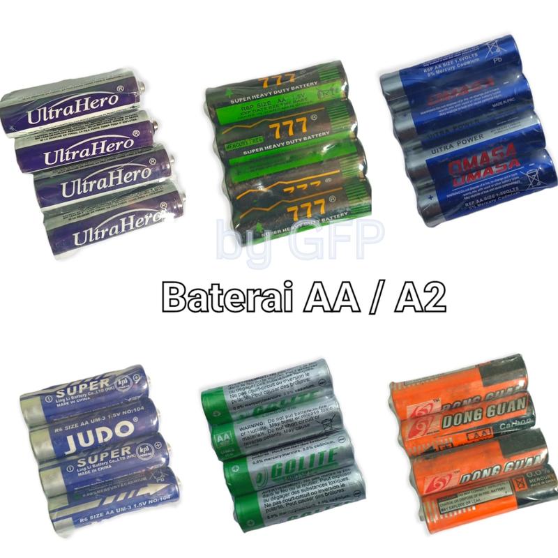 Baterai AA A2 1,5 Volt Batrei Murah Tahan Lama Batrey - Shop | Tokopedia