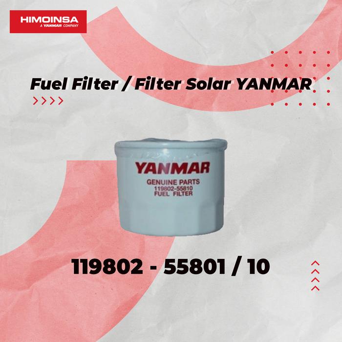 Jual FUEL FILTER GENSET YANMAR 119802-55801 / 55810 / 3031131 - Kab ...